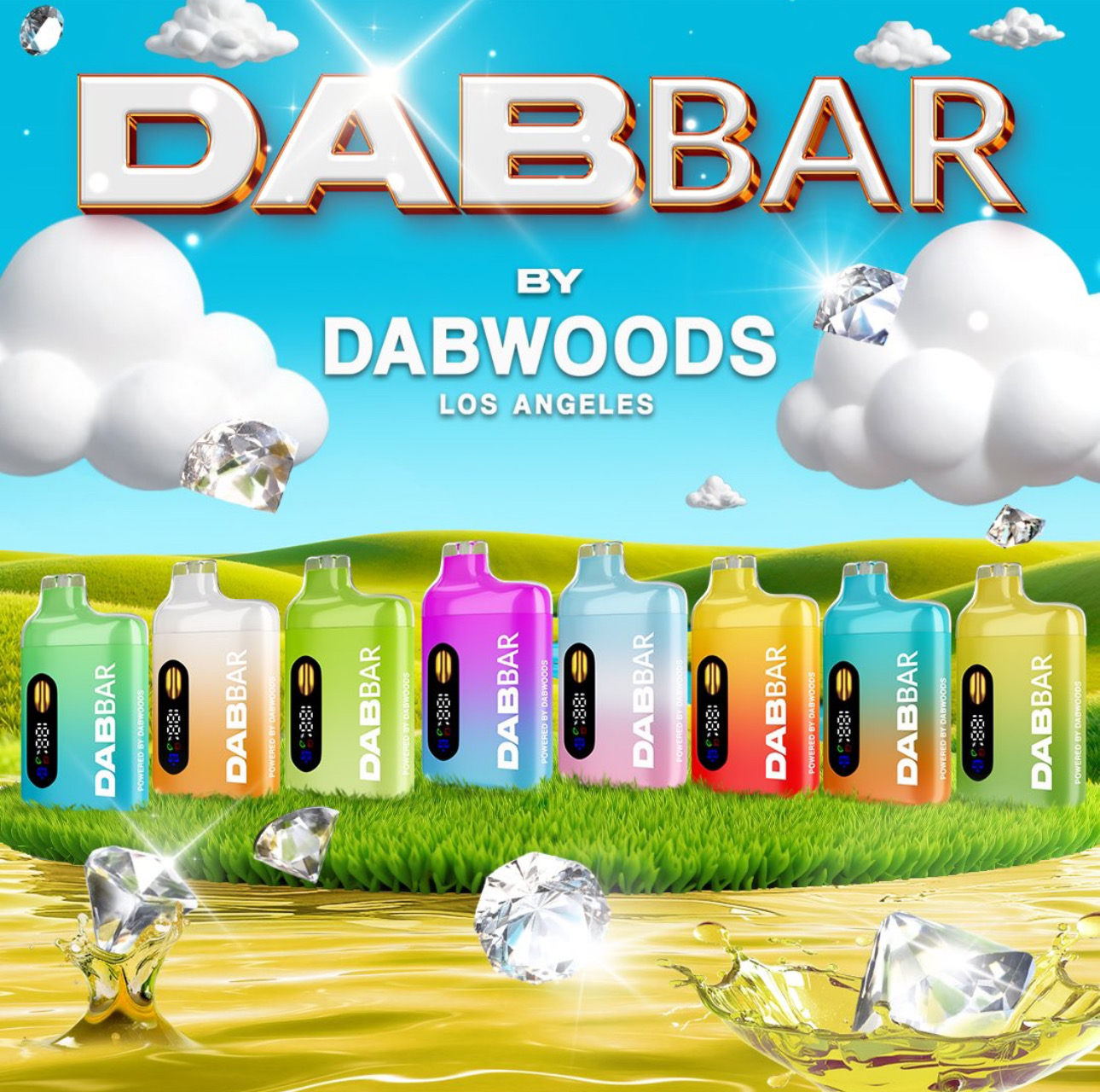 Dabwoods Dab Bar Gummi Live Diamonds Disposable Vape 2g – OC Stash House